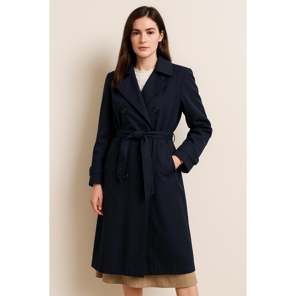 Jacqueline Ferrar | Jackets & Coats | Vtg Jacqueline Ferrar Navy Double ...